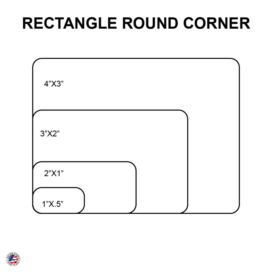 Rectangle Rounded Leather Cutting Dies