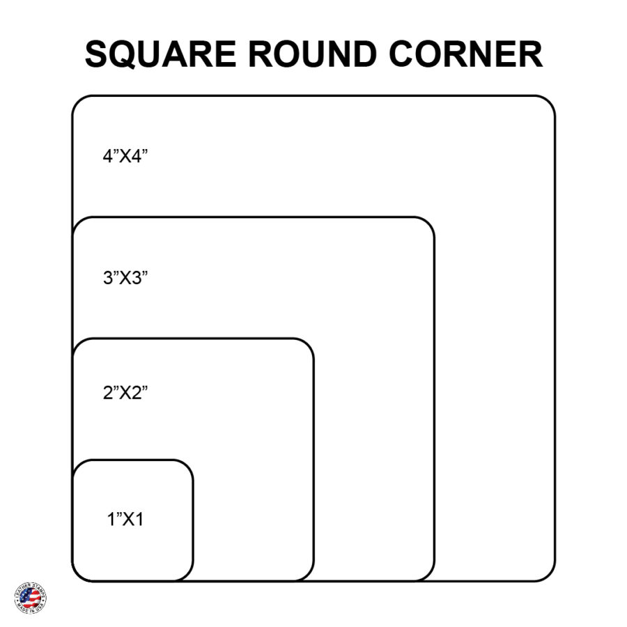 Square Rounded Leather Cutting Dies